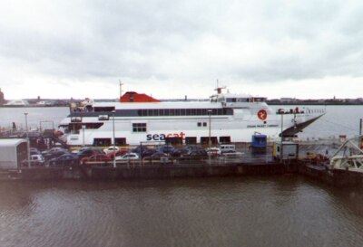 Photo 6x4 Isle of Man Steam Packet's Seacat alongside, Liverpool ...