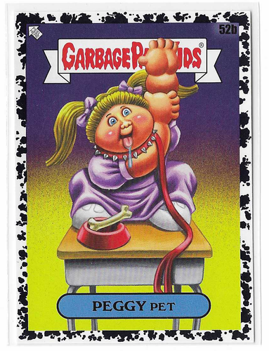 2020 Garbage Pail Kids Late to School Bruised Black GPK Peggy Pet 52b ...