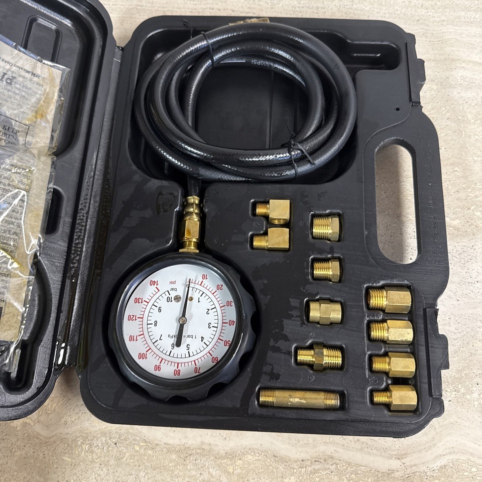 Engine Oil Pressure Test Kit Set Gauge Diagnostic Tool Tester Mechanic ...