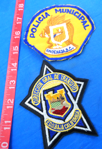 Mexico Police Ensenada, Baja California Transito Traffic Cloth Patch ...