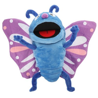 Plush Hand Puppet Stuffed Cartoon Butterfly Doll Hand Puppet Plaything ...