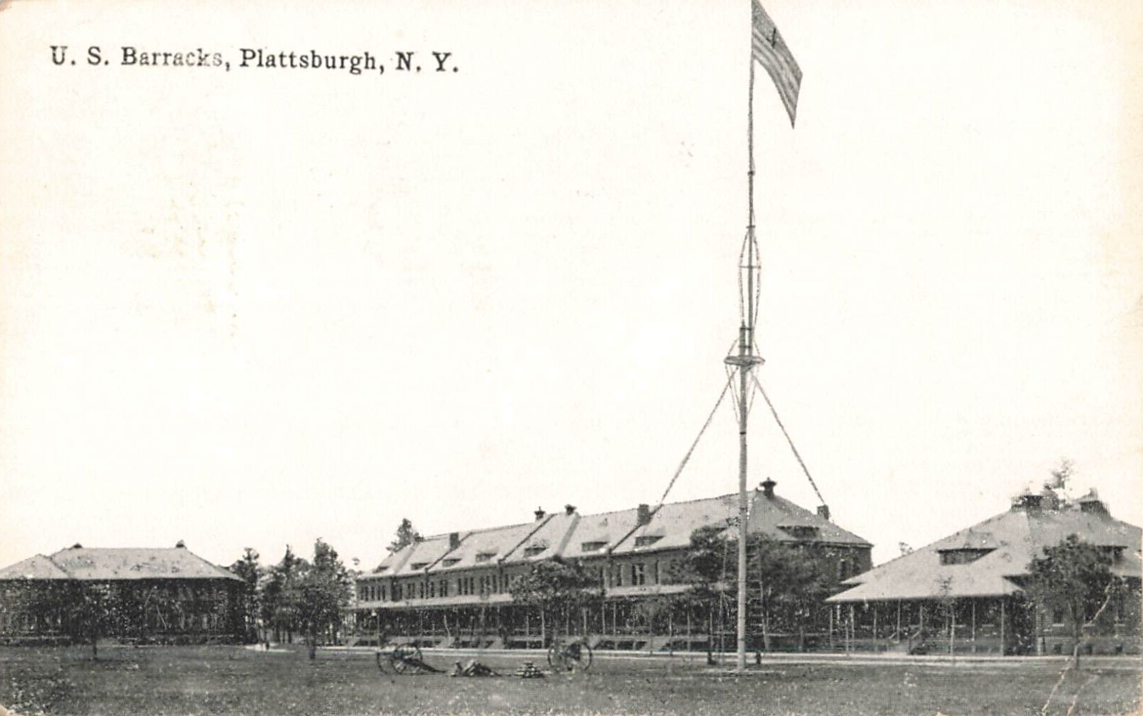 Postcard 1916 U.S. Barracks, Plattsburgh, New York VTG VPC01. | eBay