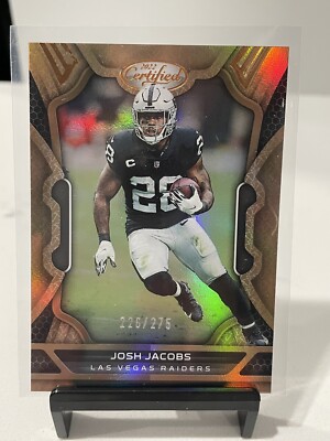 2022 Certified Josh Jacobs 226/275 Las Vegas Raiders Mirror Bronze ...