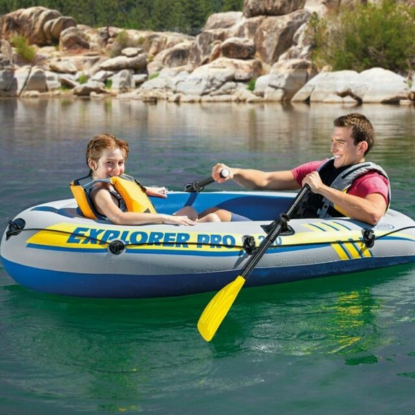 Intex Inflatable Explorer Pro 200 Two-Person Boat with Oars and Pump ...