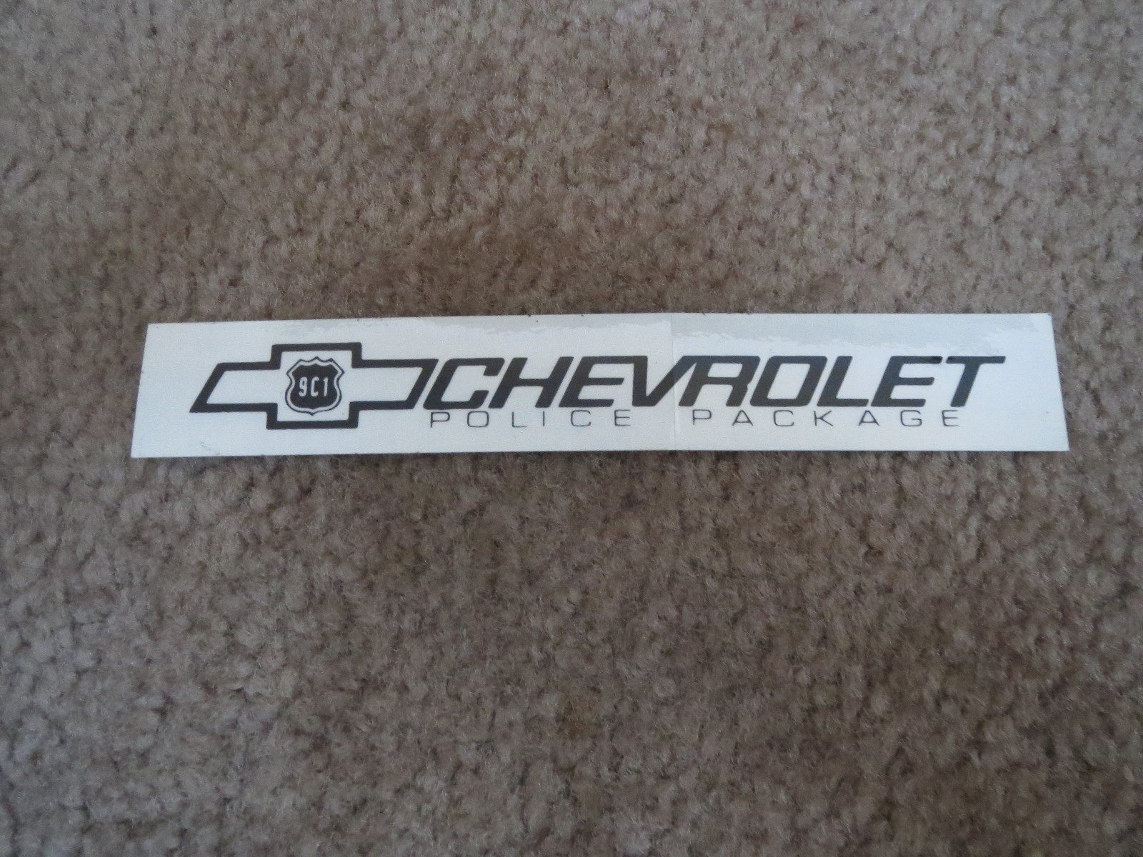 1992 1993 1994 CHEVROLET CAPRICE IMPALA “POLICE PACKAGE” WINDOW DECAL ...