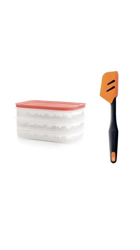 Tupperware Freezer Mates Stackable Set and Silicone Spatula | eBay