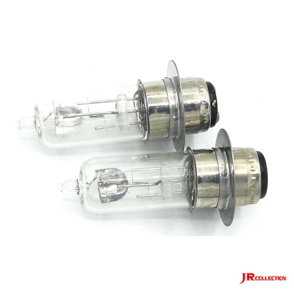 (Set of 2) 12V 25W Halogen Headlight Head Light Bulb for Scooter ATV ...