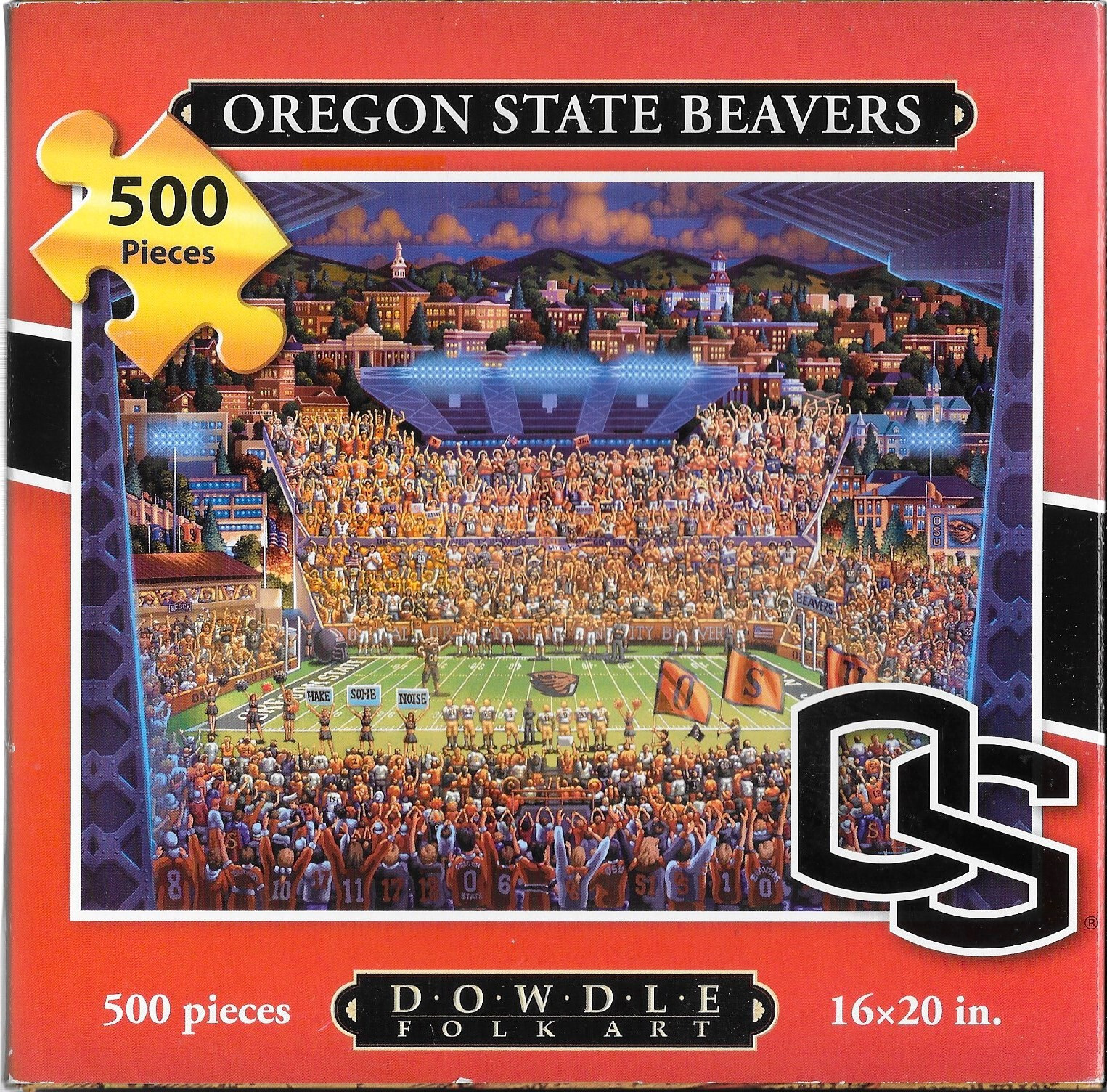DOWDLE OREGON STATE BEAVERS 500 PIECE JIGSAW PUZZLE 16” X 20” | eBay