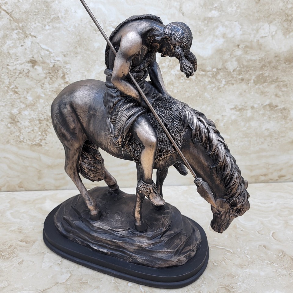 The End of the Trail Native American Indian Heritage Sculpture Horse ...