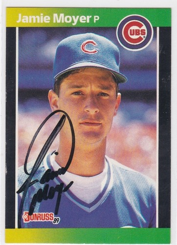 1989 Donruss #157 Jamie Moyer Signed Auto IP Autograph Free Shipping ...