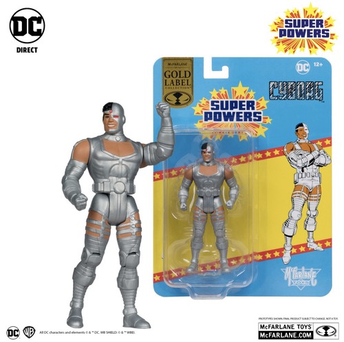 DC Super Powers McFarlane Cyborg Gold Label Figure Wave 11 Exclusive Dc ...