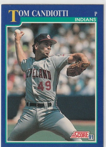 Tom ( Cotton ) Candiotti Indian Pitcher 1991 Score # 488 16 yrs in MLB ...