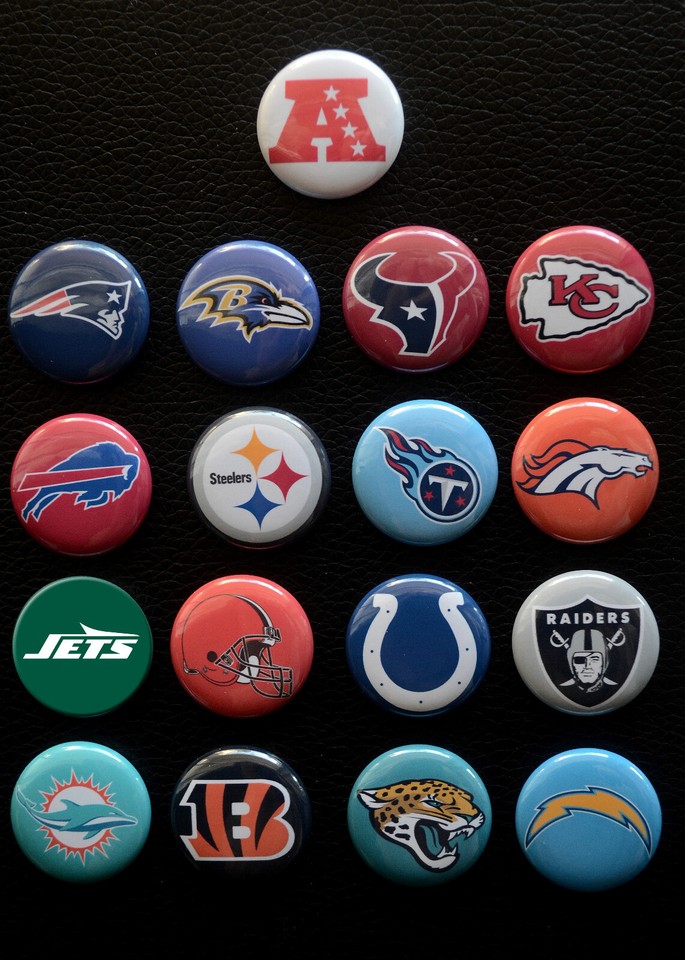 NFL Football Team Button Set (All Teams) 35 1" Pinback Buttons | eBay