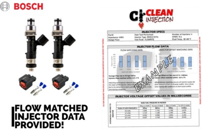 2pcs Bosch ev14 750cc Fuel Injectors Mazda Rx7 Rx-7 13B rotary 1.3L ...
