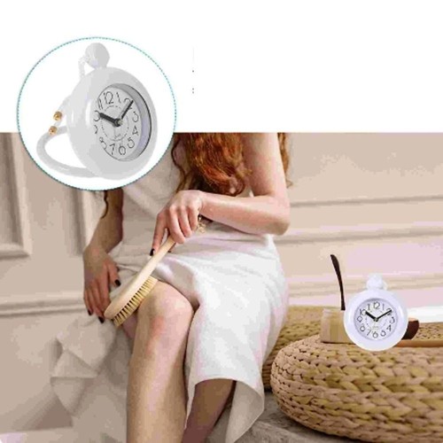 Plastic Bathroom Wall Clock Waterproof Clocks Mute Towel Outdoor | eBay ...