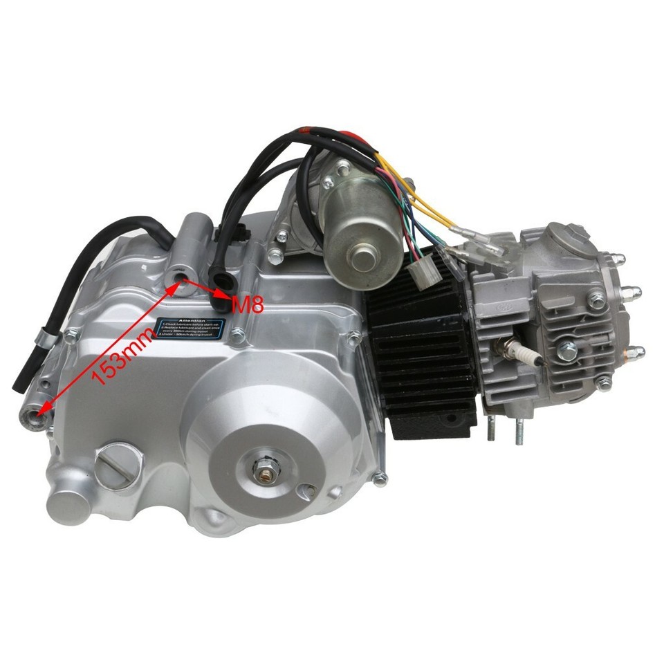 125cc 3+1 Semi Auto Engine Motor Kit Electric Start ATV Quad Bike Buggy ...