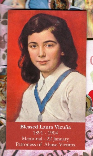 Blessed Laura Vicuna - with prayer - (2" x 3 1/2") Paperstock Holy Card ...
