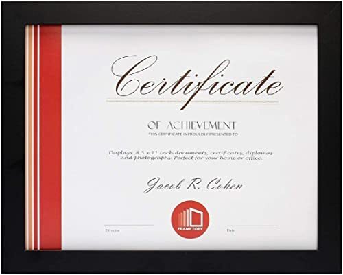 8.5x11 Documents Picture Frame for Certificates Awards Acknowledge Wall ...