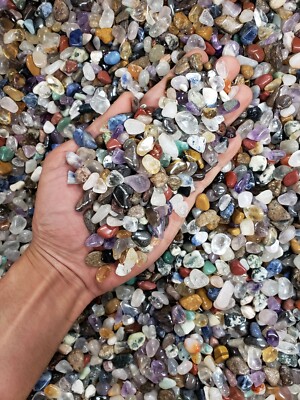 TUMBLED CRYSTAL CHIPS - Bulk Tumbled Stones - Assorted Crystal ...