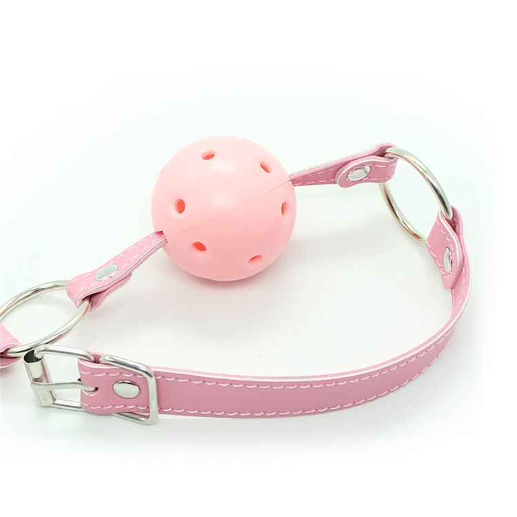 Lips Open Mouth Plug Ball Oral Fixation Gag Dilator Adjustable Belt ...