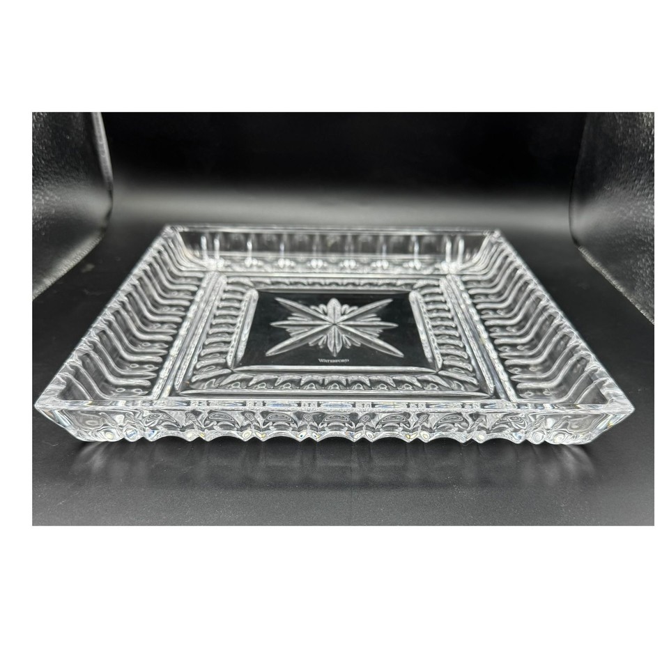 Vintage Waterford Crystal O'Connell Star Cut Square Vide Poche Tray ...