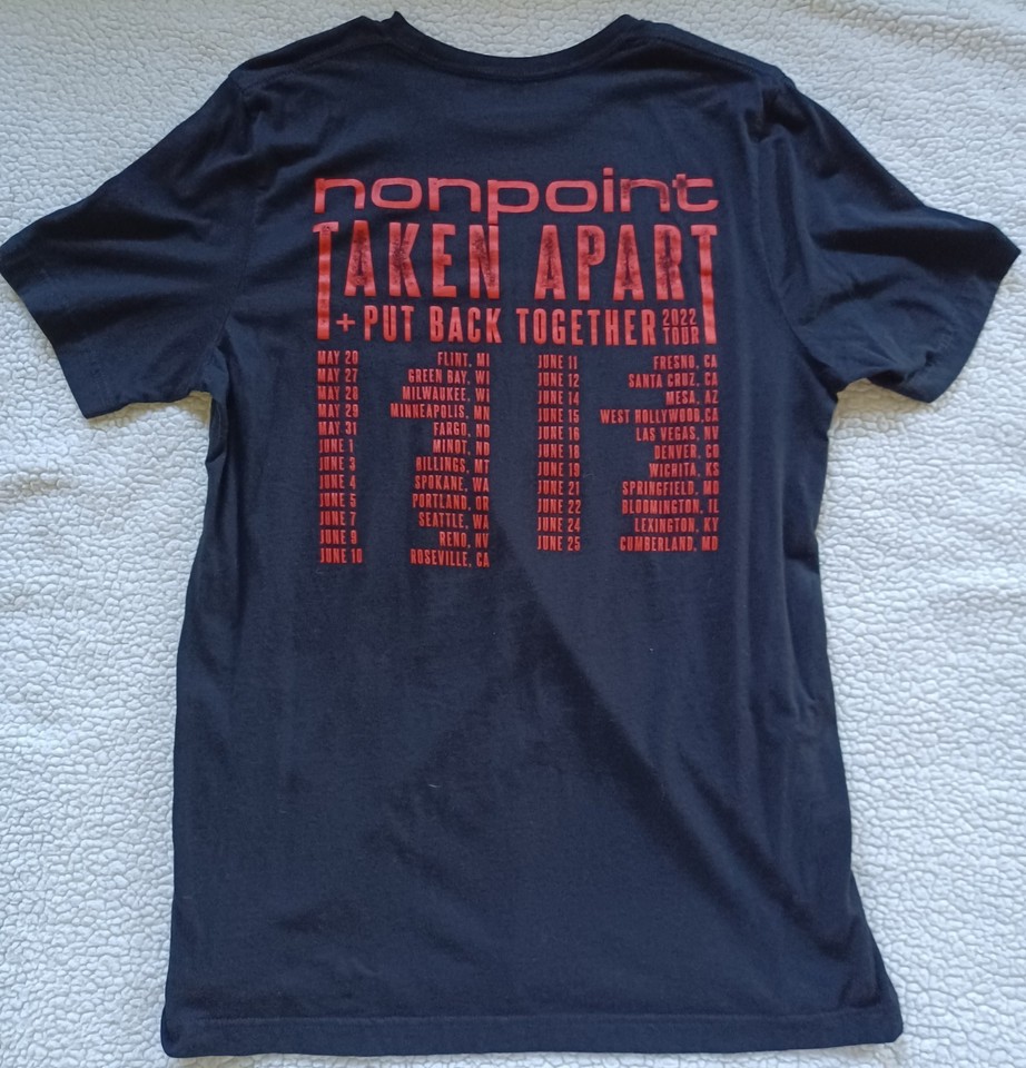 Nonpoint Large Shirt Taken Apart Put Back Together Tour 2022 Black ...
