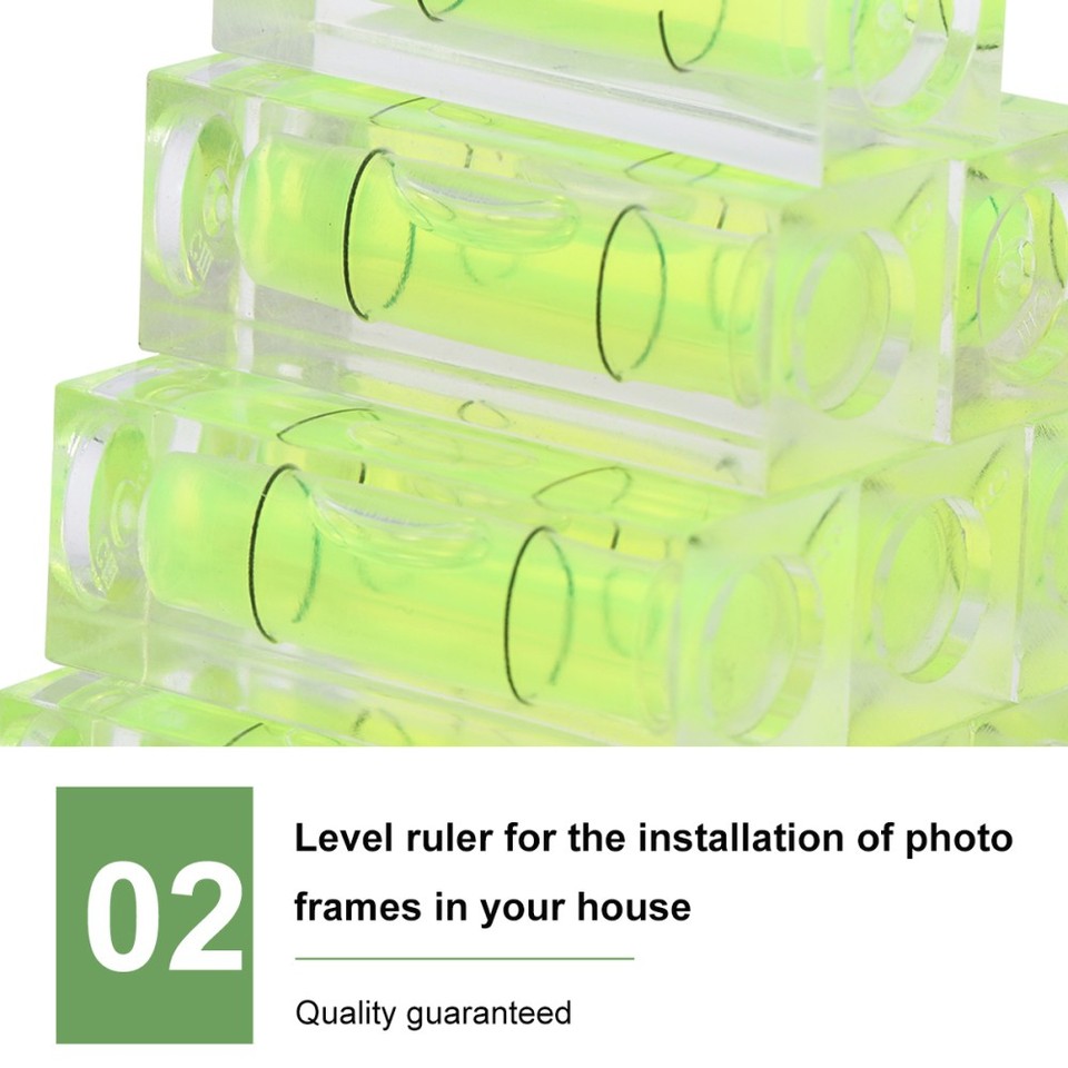 10Pcs Bar Shape Leveler Portable Strip Line Level Mini Bubble Spirit ...
