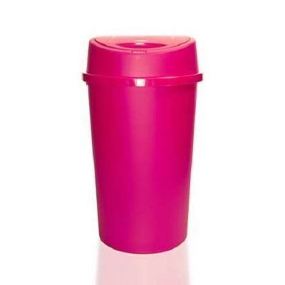 45L ALL PINK TOUCH TOP BIN / PLASTIC / DUSTBIN / RUBBISH / WASTE ...