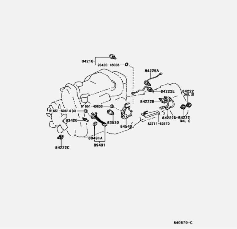 TOYOTA Genuine Tacoma Automatic Transmission Gear Position Sensor 84540 ...