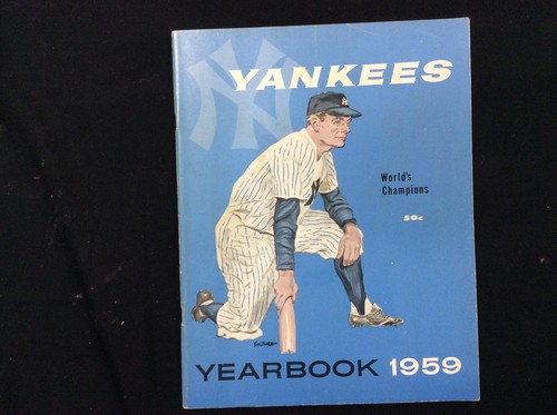 New York Yankees 1959 Yearbook blue cover Mickey Mantle | eBay