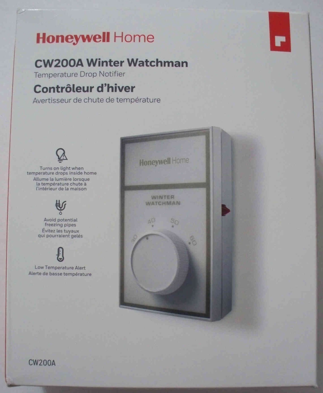 Honeywell Home Winter Watchman Temperature Drop Thermostat - CW200A ...