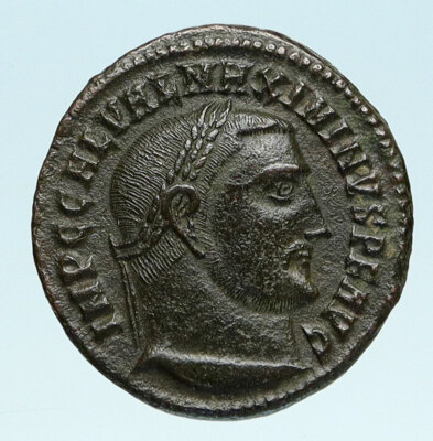 MAXIMINUS II DAIA Authentic Ancient 312AD Genuine Roman Coin GENIUS ...