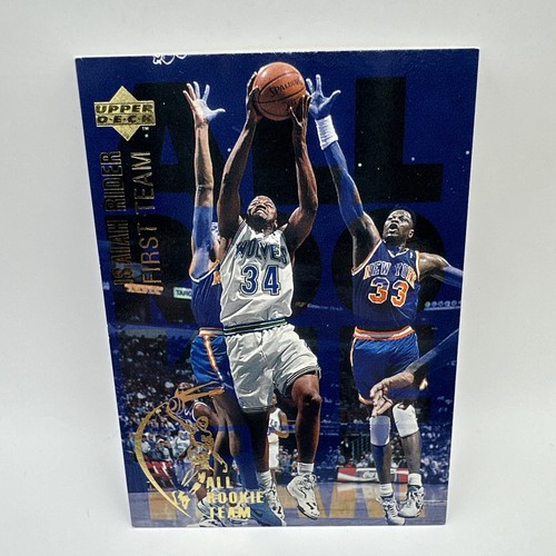 1994 Upper Deck #5 Isaiah Rider Minnesota Timberwolves. All Rookie Team ...