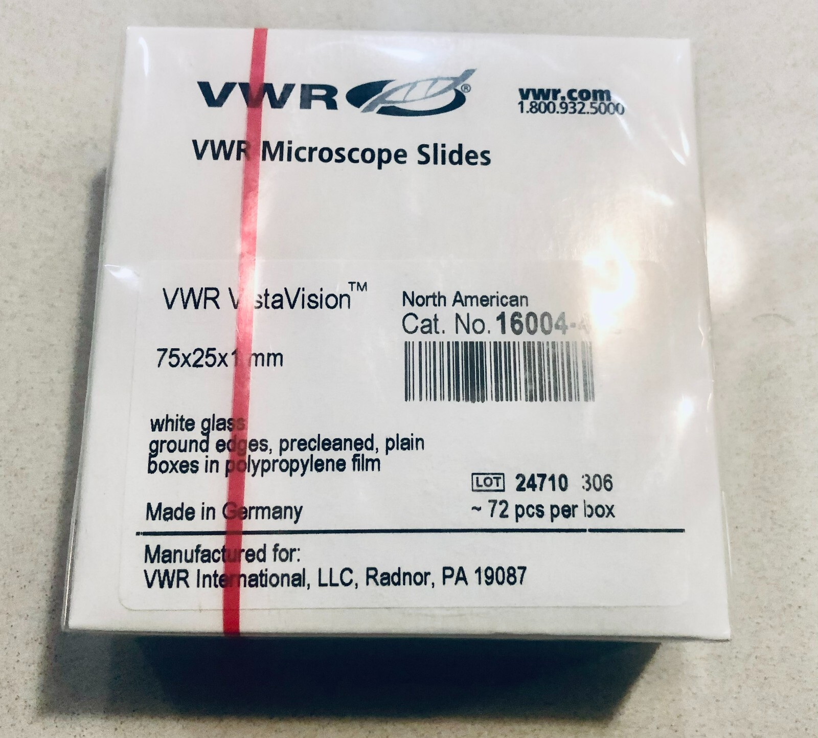 VWR VistaVision Microscope Slides 16004-422 72 Pcs for sale online | eBay