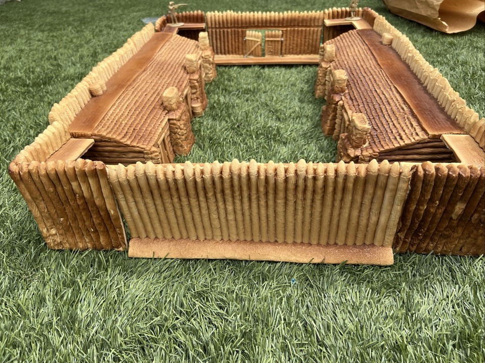 VINTAGE BARZSO DAVEY CROCKET WILDERNES FORT PLAYSET | eBay