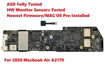 13" Apple MacBook Air A2179 2020 Logic Board 1.1GHz i3 8GB 820-01958 w ...