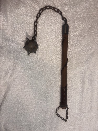 Vintage Medieval Style Mace Spiked Ball Chain Morning Star Flail ...