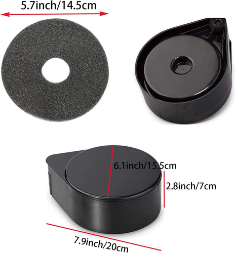 1 Pack 3 Tier Bar Glass Rimmer for Margarita Salt Rimmer-Plastic, Black ...