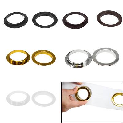 40mm Plastic Eyelets For Curtain Header Heading Tape 8 Pack Grommet ...