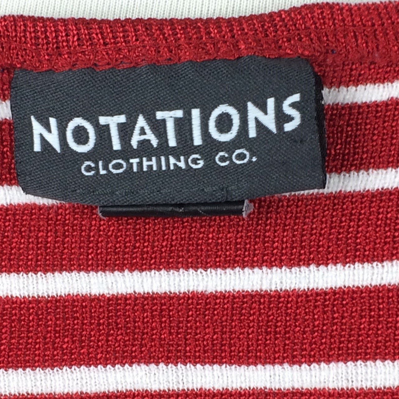 Notations Clothing Co. Women's Striped red & white sleeveless top Sz L ...
