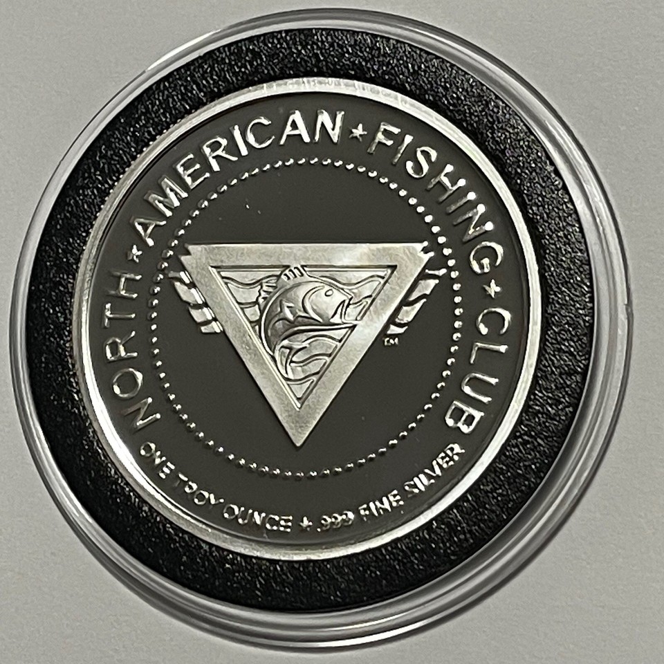 Spotted Bass Fishing Collector Proof Coin 1 Troy Oz .999 Fine Silver ...