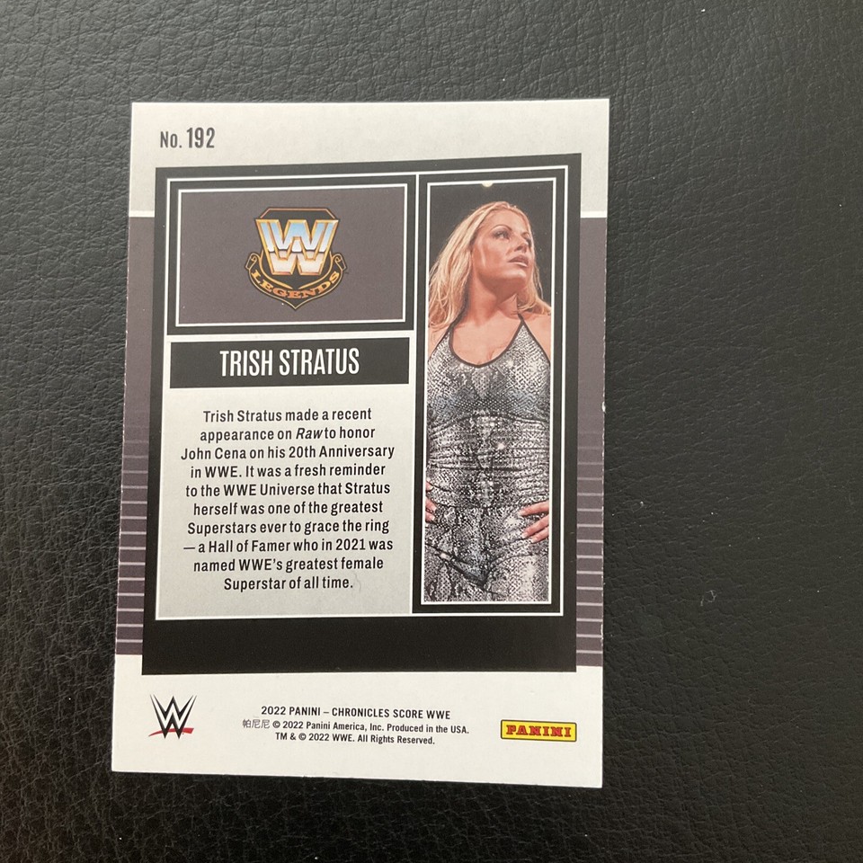 2022 Trish Stratus Wrestling Card WWE Panini Chronicles #192 Score ...