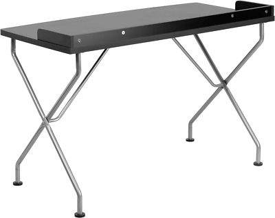 Laminate Computer Desk Black Computer Desk, Home Office, Standing, 48