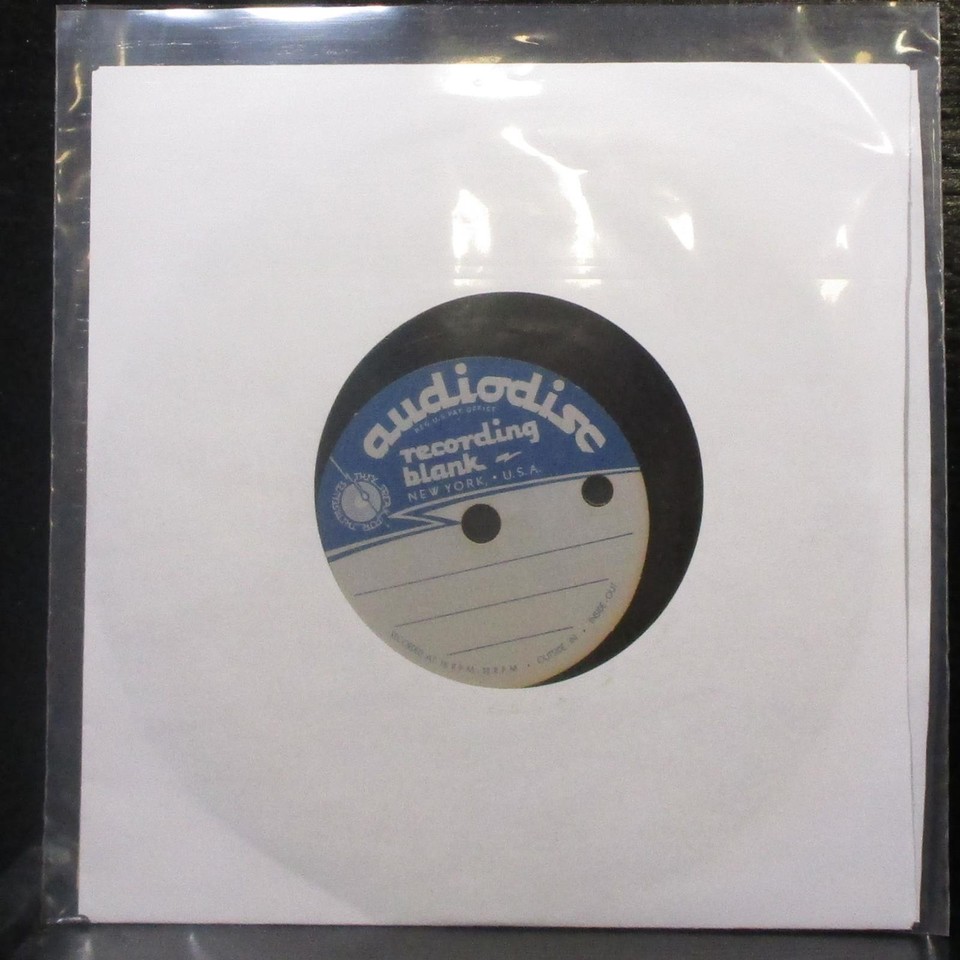 Unknown Artist - Private Recording 7" VG Vinyl Acetate 78 Audiodisc | eBay