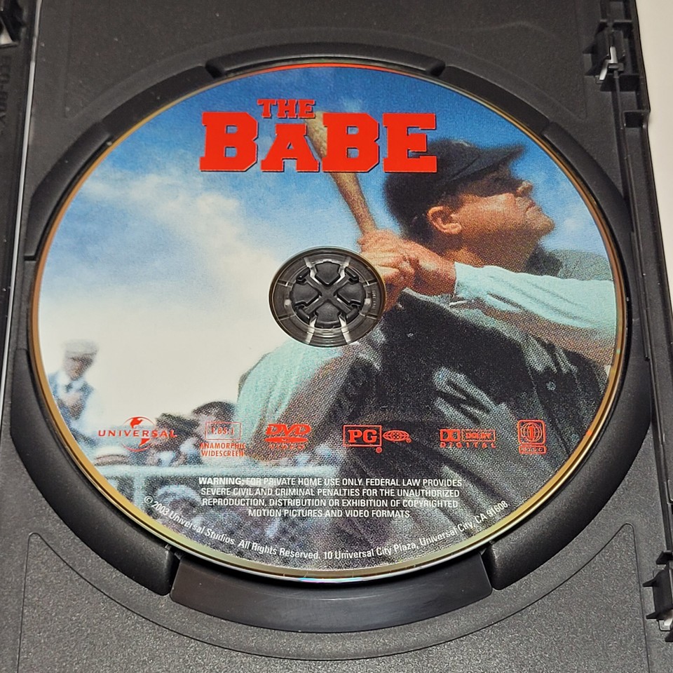 The Babe (DVD, 1992) John Goodman Babe Ruth Free 1-Day Shipping ...
