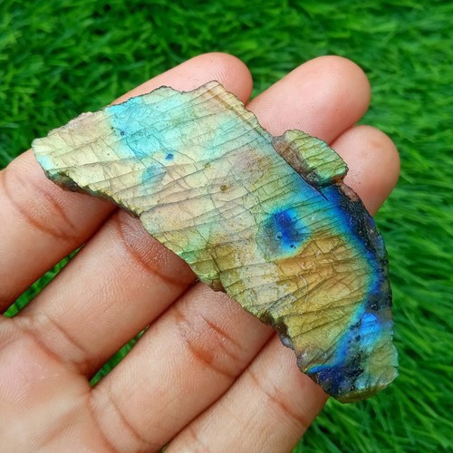 1 Pc Superb Natural Multi Labradorite Cabochon Loose Gemstone Slab ...