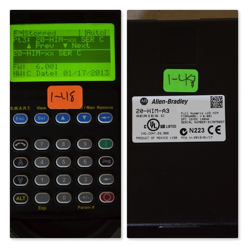 Allen-Bradley 20-HIM-A3 SERIES C Full Numeric HMI Keypad Firmware 6.001 ...