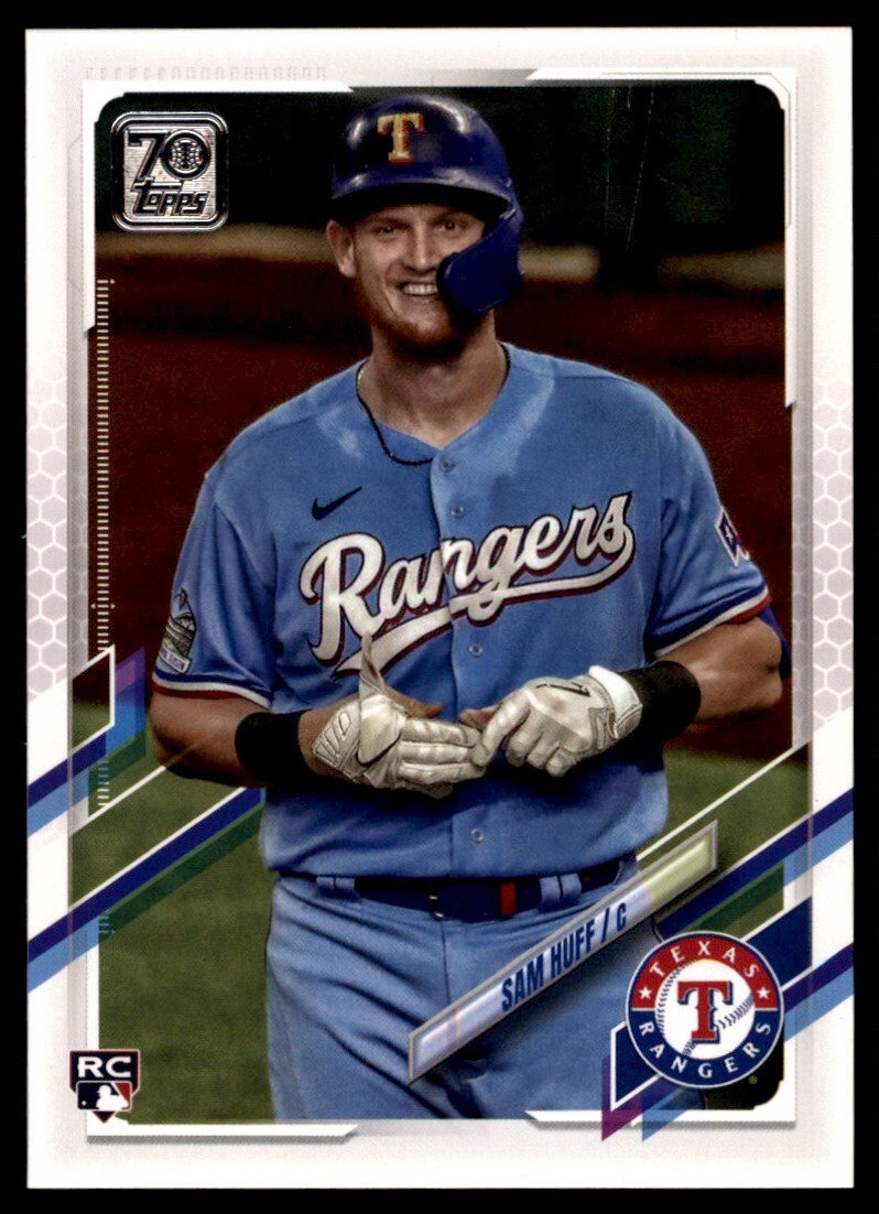 2021 Topps Series 2 Sam Huff Rookie 291/300 Texas Rangers #654 | eBay