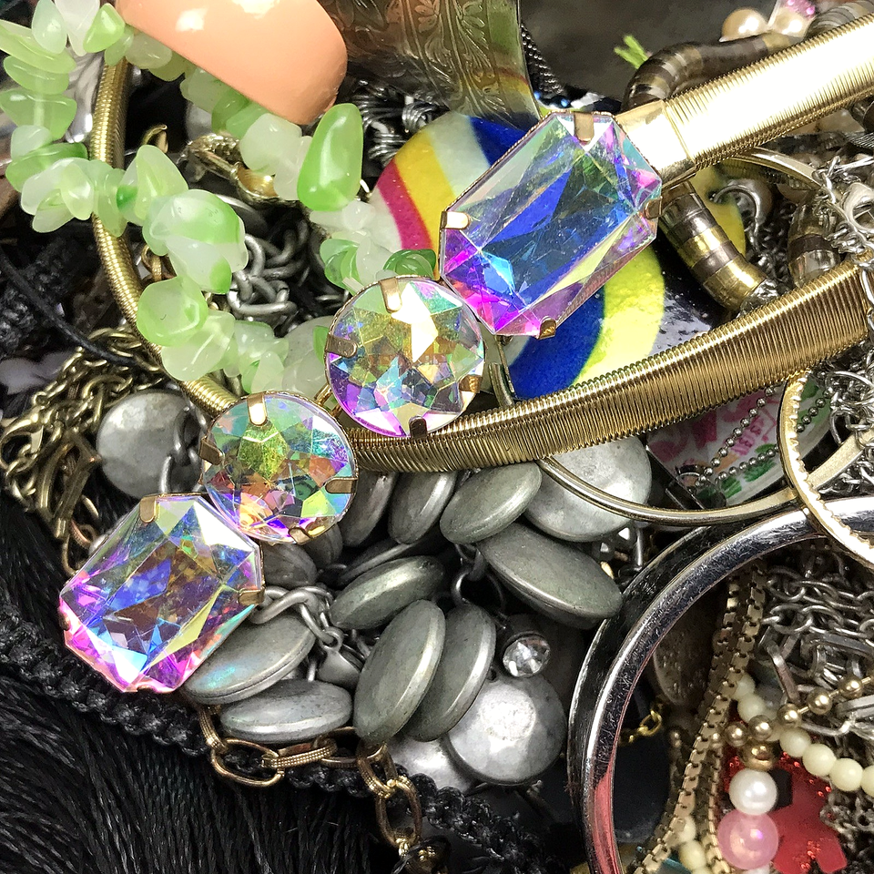 12 lb Pounds CRAFT Jewelry Lot Harvest Junk Broken Repair Repurpose Not ...