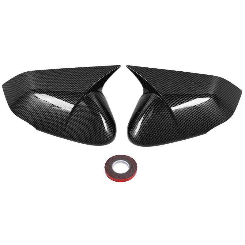 Carbon Black Side Door Mirror Cover Cap ADD-ON For Kia K4 2025+ w ...